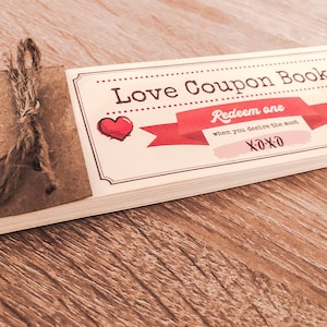 Love Coupon Book Handmade | Long Distance Relationship Gift, Custom ...