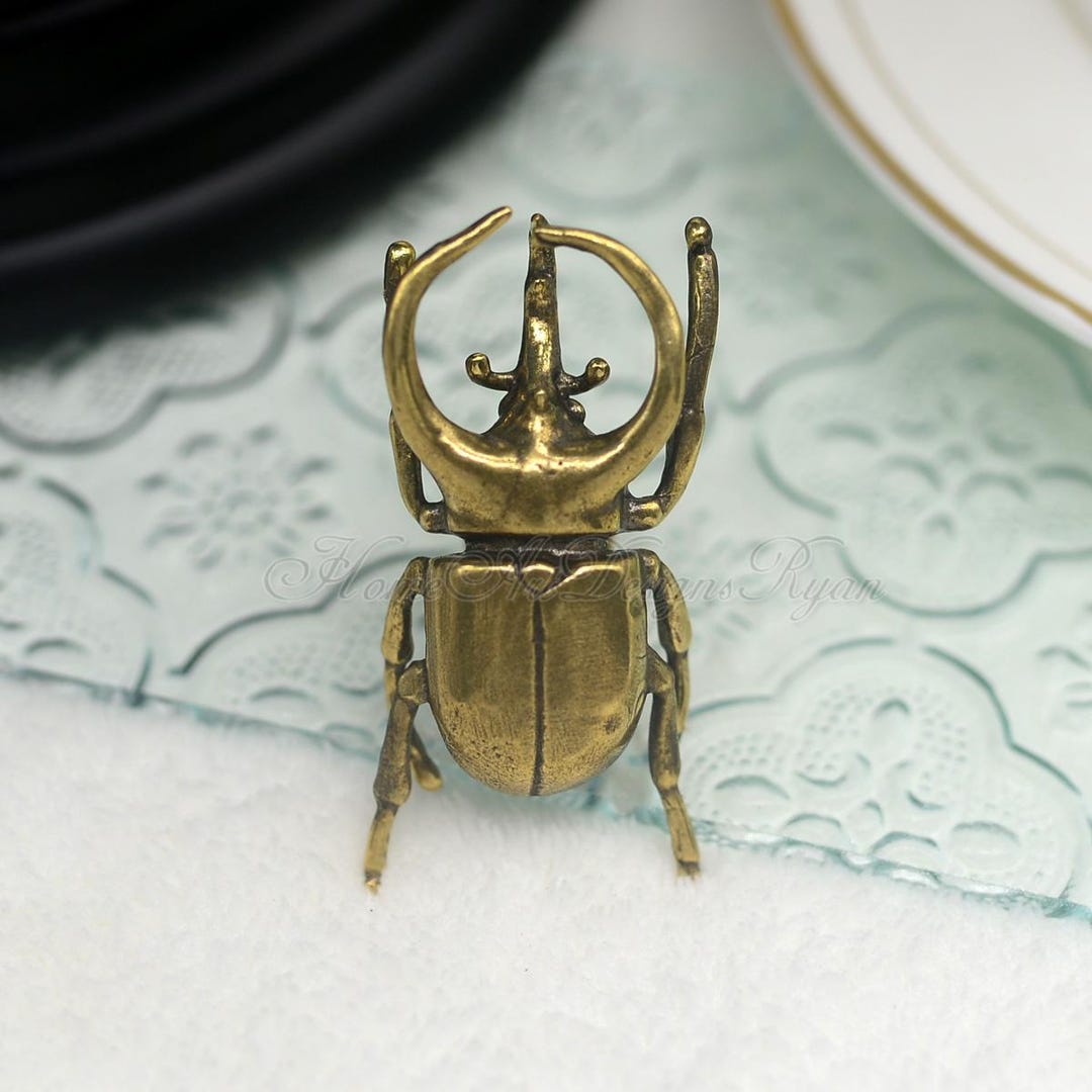 Vintage Solid Brass Beetle Knobs Brass Drawer Pulls Cabinet Handles ...