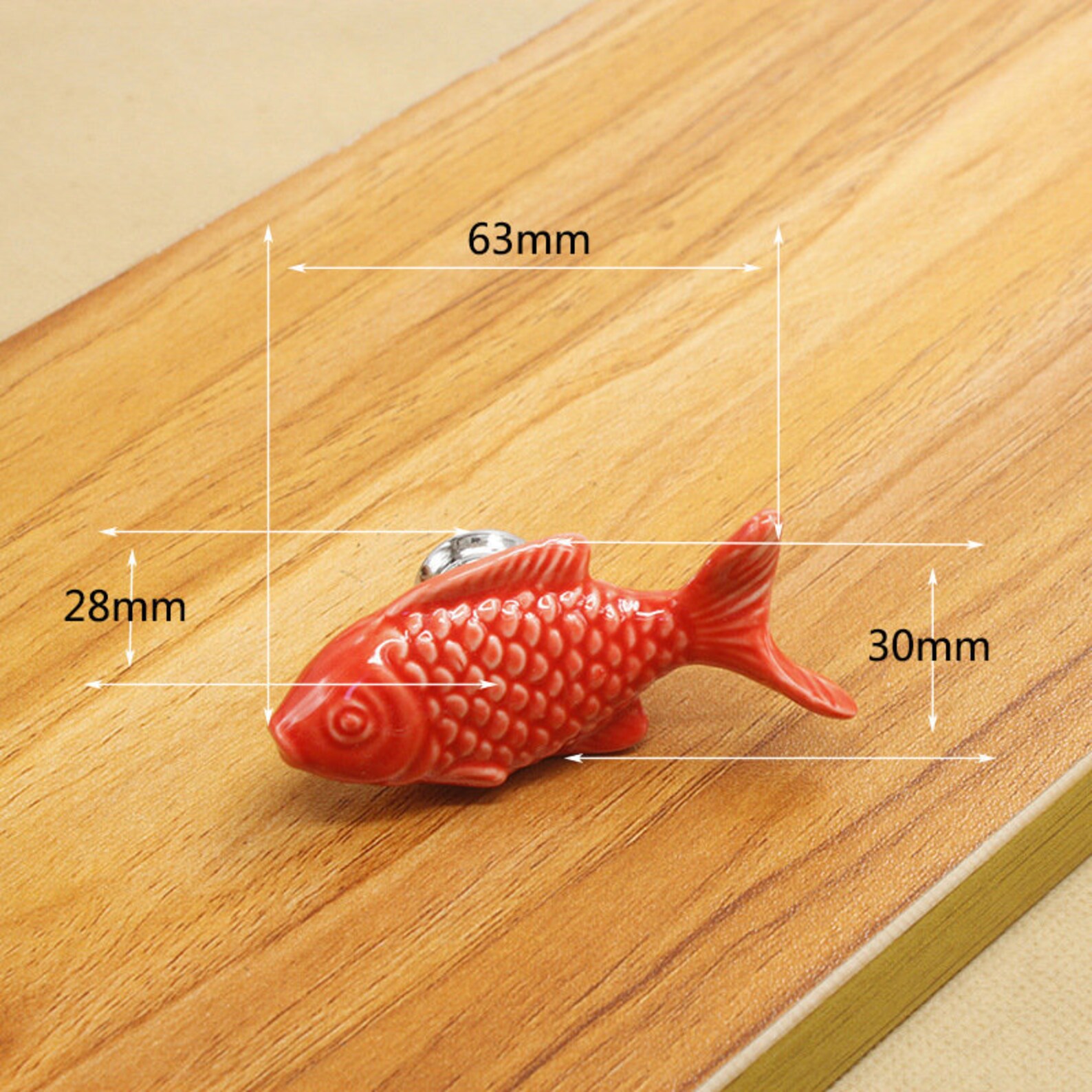 Colorful Grass Carp Ceramic Dresser Knobs Drawer Knobs Pull | Etsy