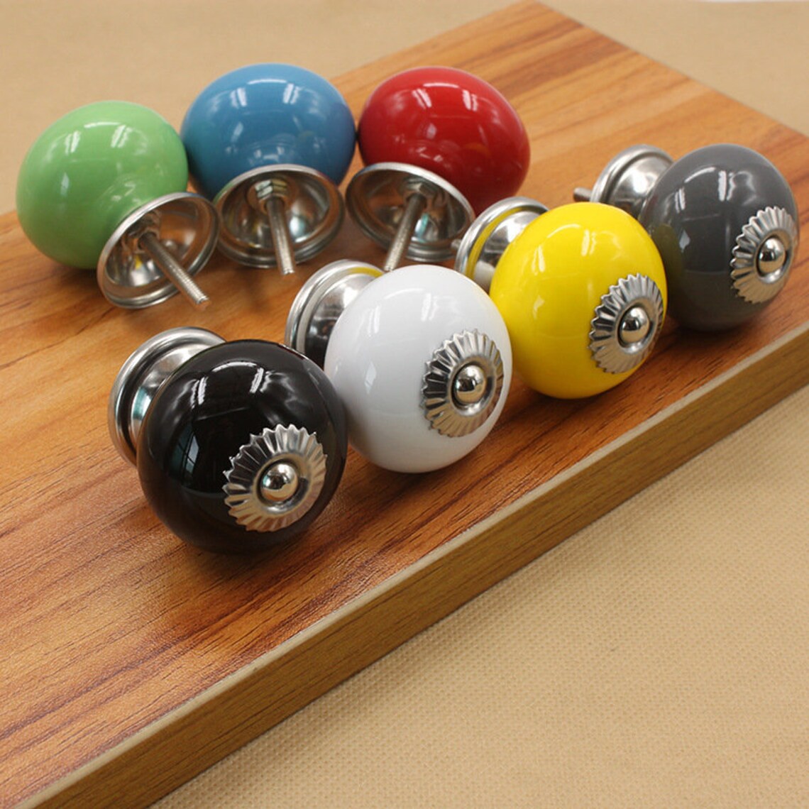 Multi-color Round Ceramic Dresser Knobs Pulls Drawer Knobs - Etsy