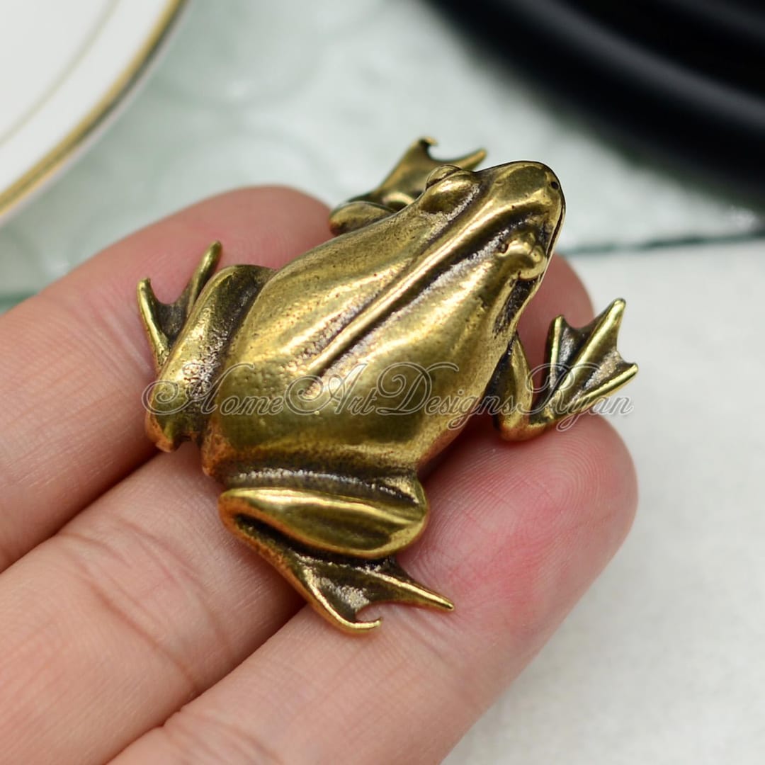 Brass Frog Knob Antique Bronze Solid Brass Knob Kitchen Cabinet Handle ...
