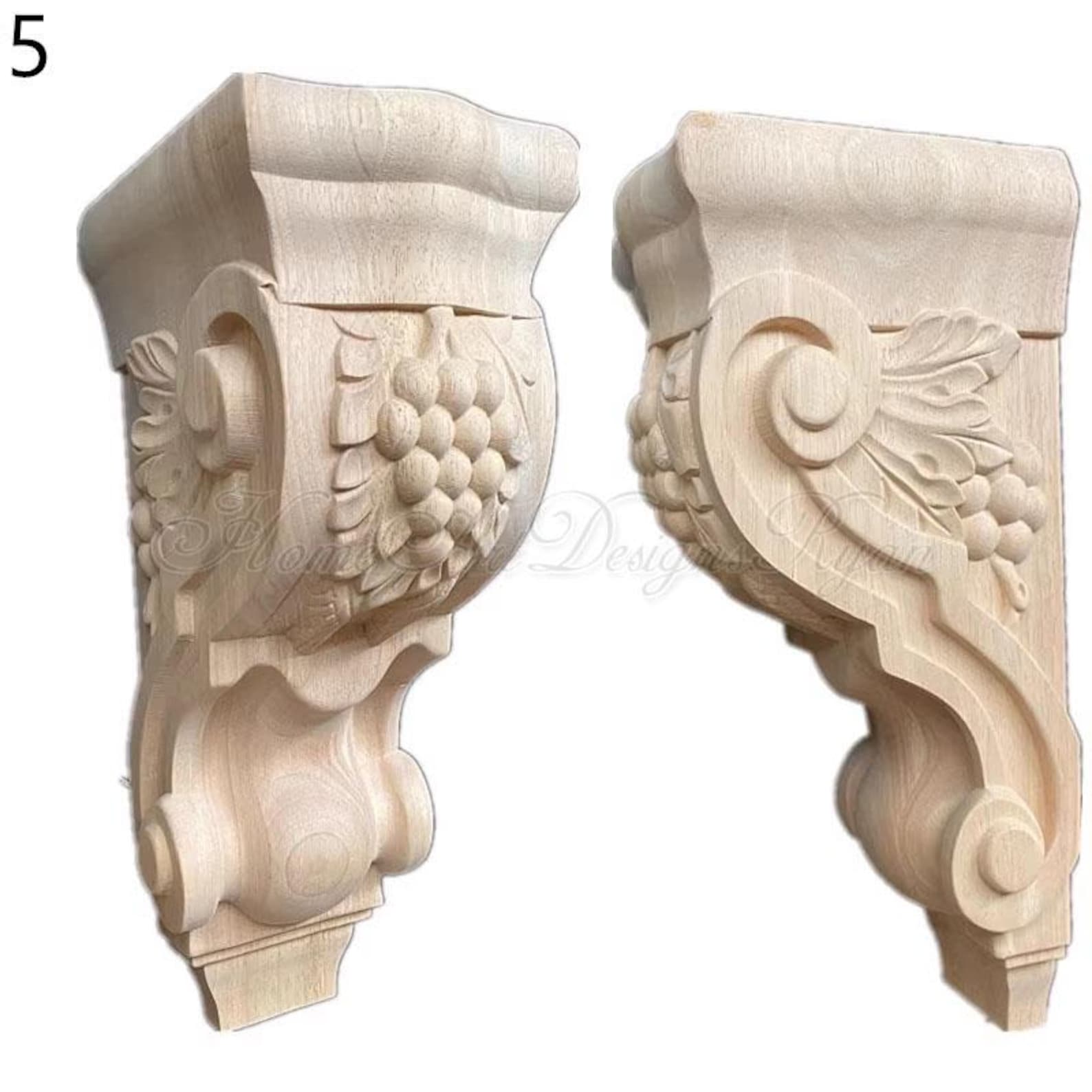 Wood Carved Corbel,flat Back, Home Interior Decoration,wall Carved ...