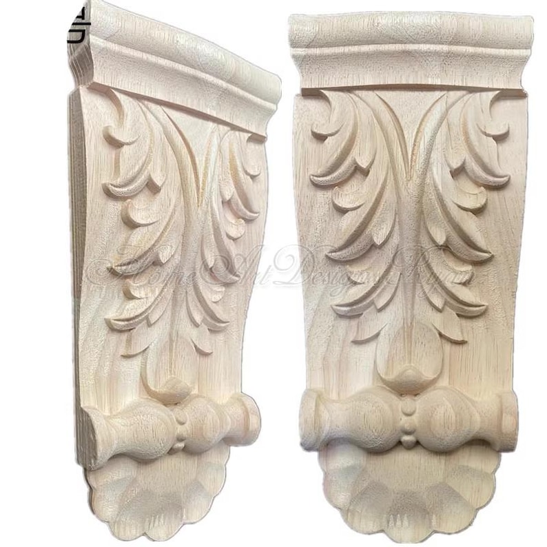 Wood Carved Corbel,flat Back, Home Interior Decoration,wall Carved ...