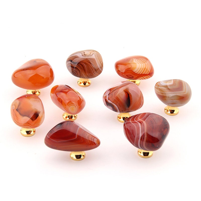 Agate Drawer Pulls - Etsy