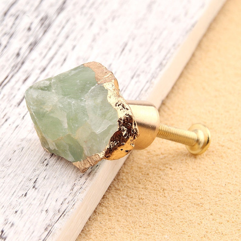 Crystal Knob/gemstone Handle/ore Handle/semi Precious Stone - Etsy