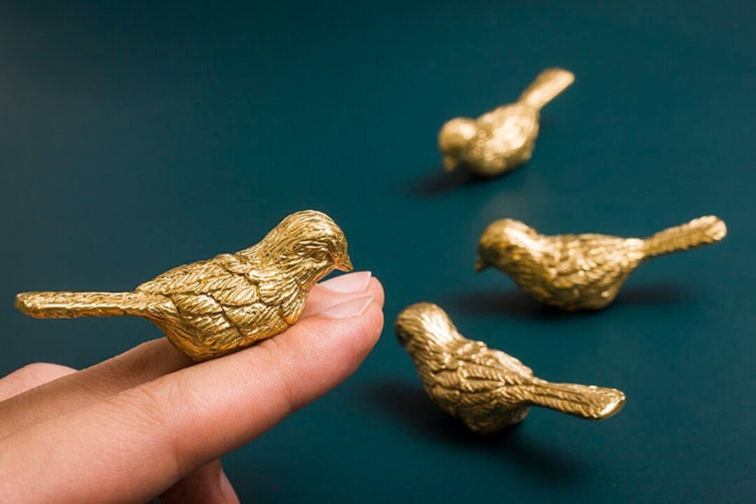 Brass Bird Knobs,brass Animal Knobs,kitchen Cabinet Knobs,brass Drawer ...