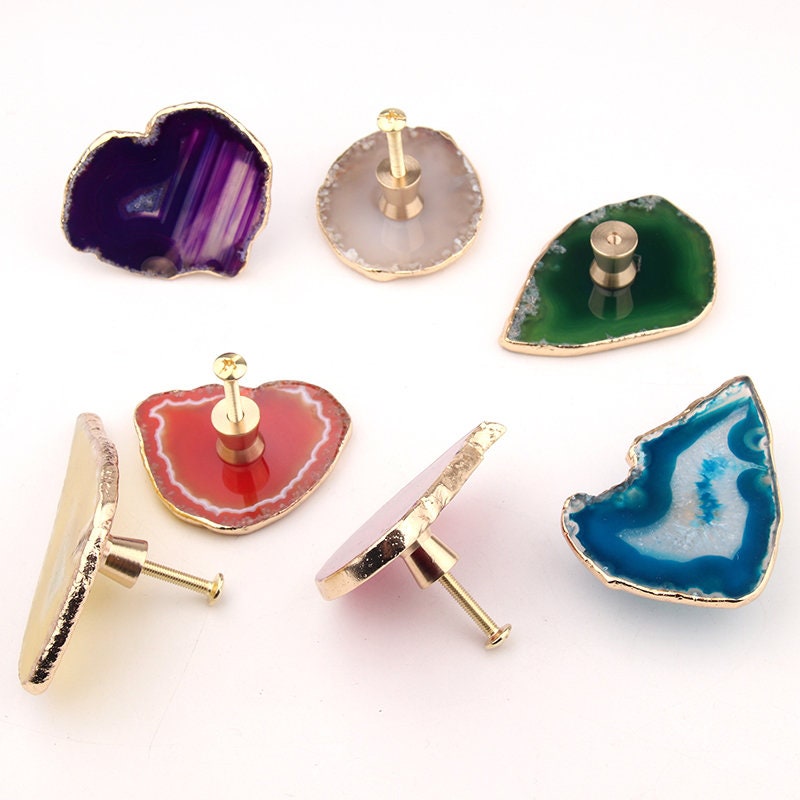 Agate Knobs - Etsy
