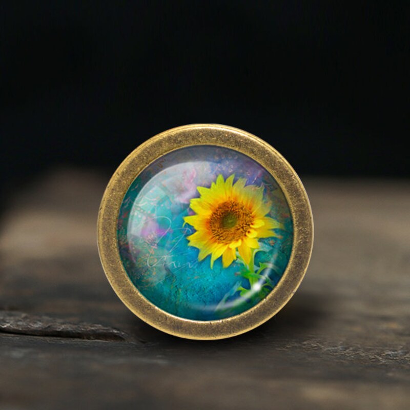 Sunflower Knobs - Etsy