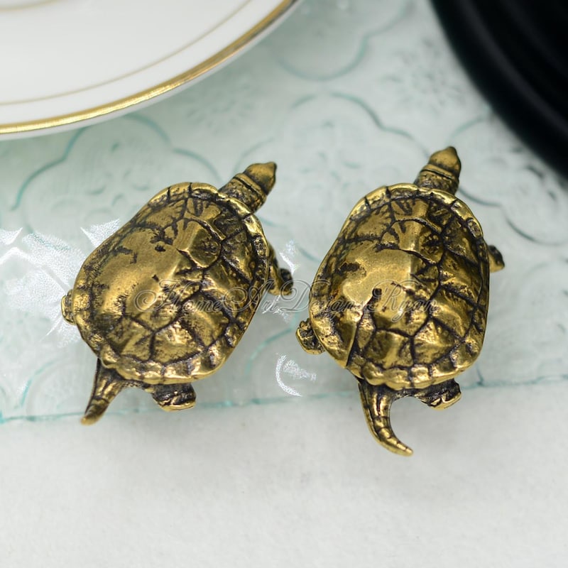 Brass Turtles - Etsy