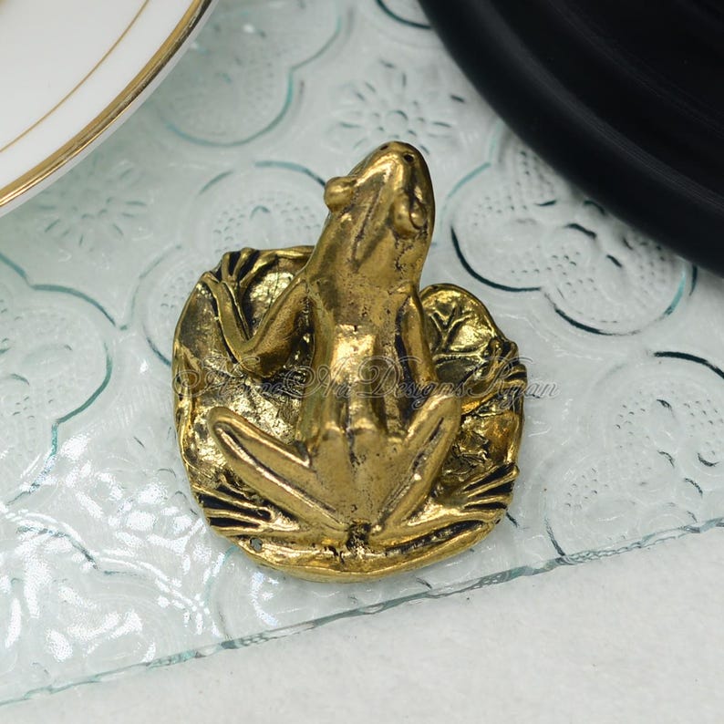 Brass Frog Knobs Solid Brass Pulls Knobs Cabinet Decoration Handles ...