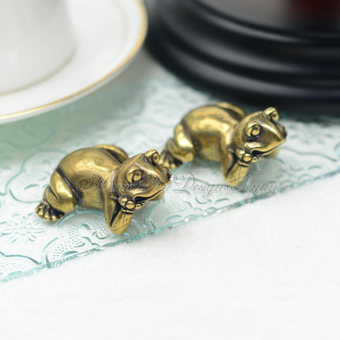 Brass Frog Knob Antique Bronze Solid Brass Knob Kitchen Cabinet Handle ...