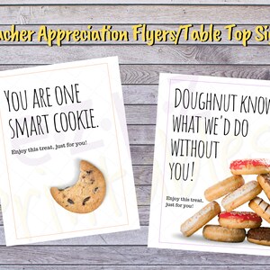 Teacher Appreciation Flyer/table Top Sign *PRINTABLE* - Etsy