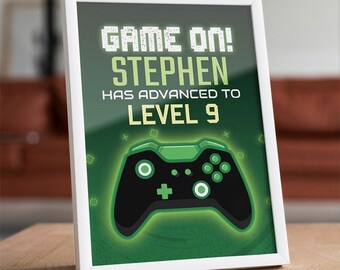 Video Game Themed Party Personalized Welcome Sign You - Etsy