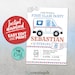 Editable Mail Truck Birthday Party Mailman Invitation Post Office Usps ...