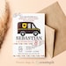 Editable Mail Truck Birthday Invitation Post Office Birthday Party UPS ...
