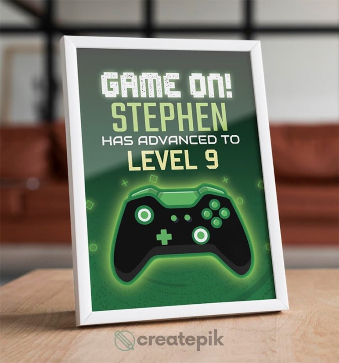 Video Game Level Birthday Welcome Sign, Video Gaming Party Welcome Sign ...