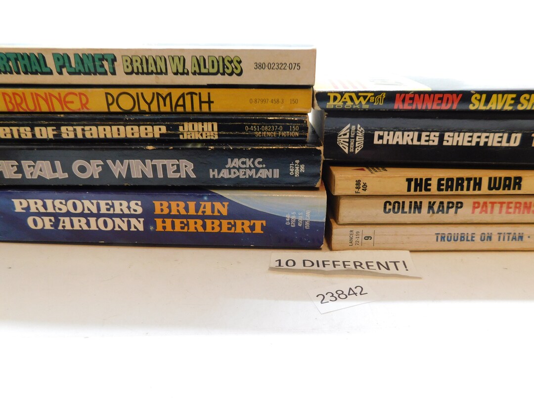 Lot of 10 Fantasy Sci-fi Science Fiction Books Paperbacks B23842 Mr6 - Etsy