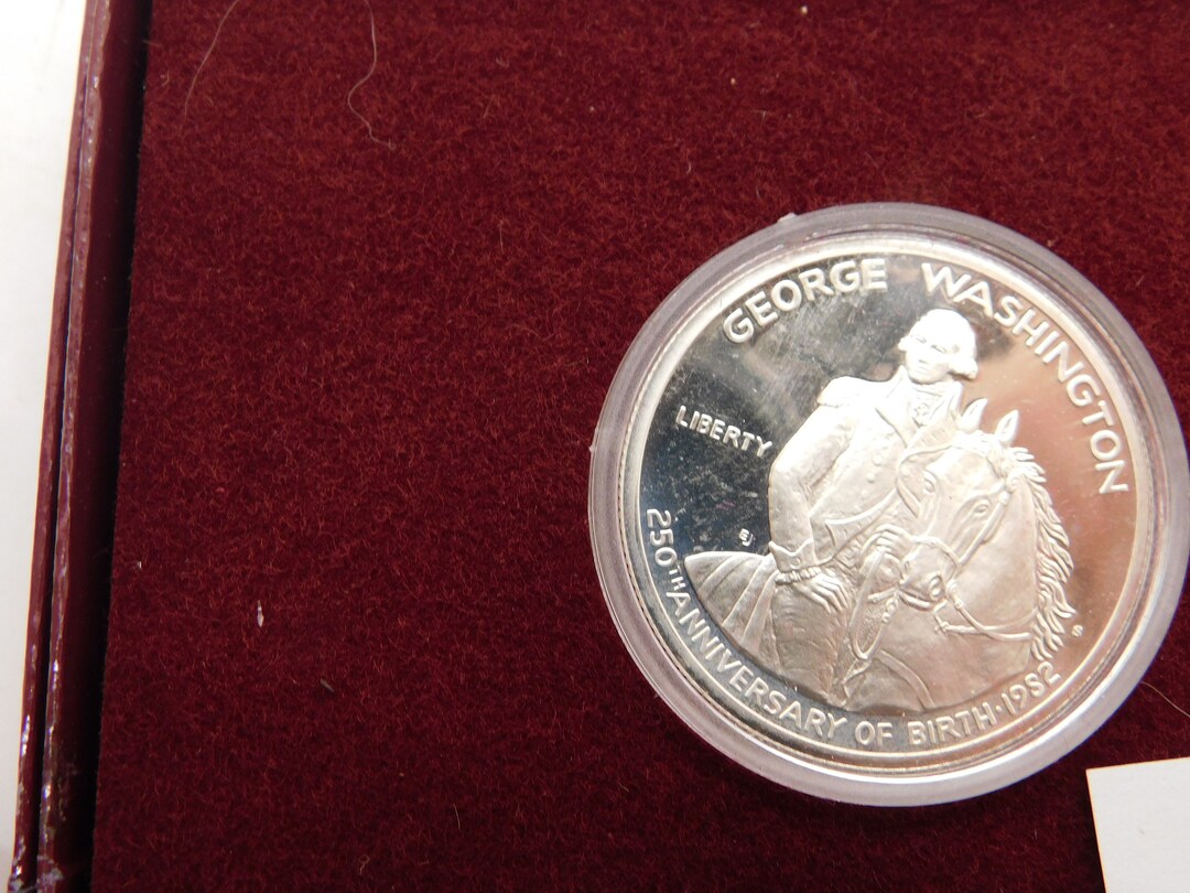Brn B1 George Washington 1982D 90% Silver Half Dollar Coin 1/2 - Etsy