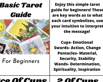 Easy Tarot Guide - Etsy