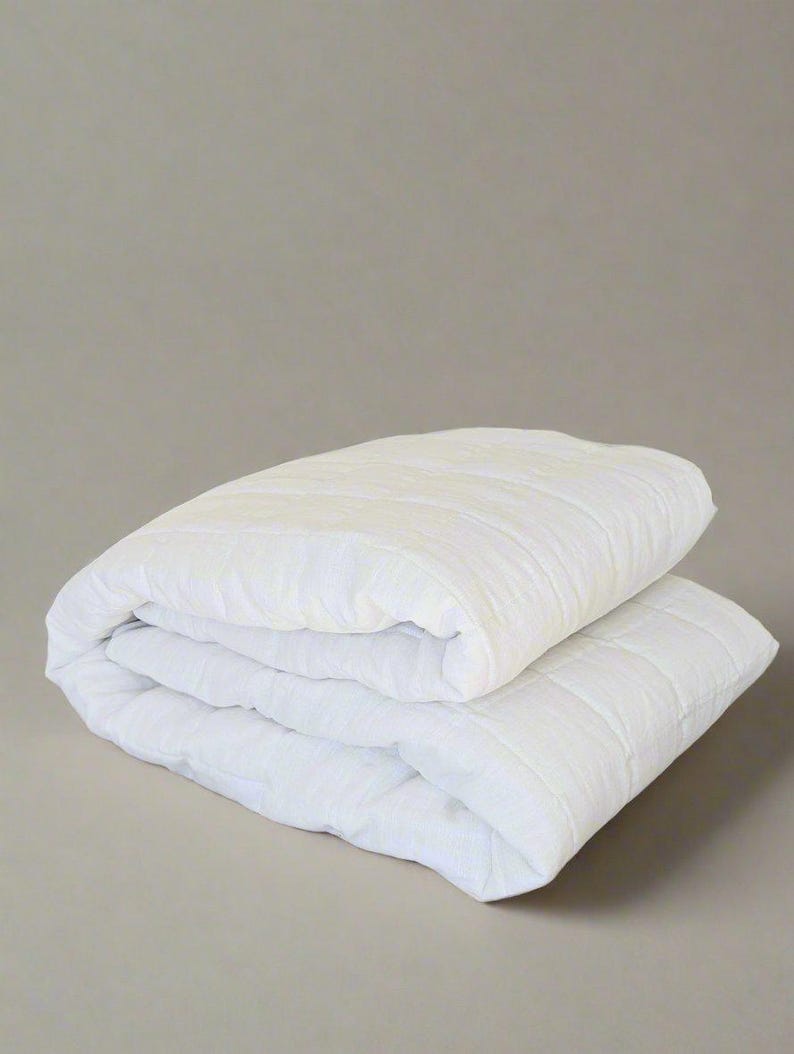 Linen Quilted Comforter, Twin, Full, Queen, King, Soft Lightweight ...