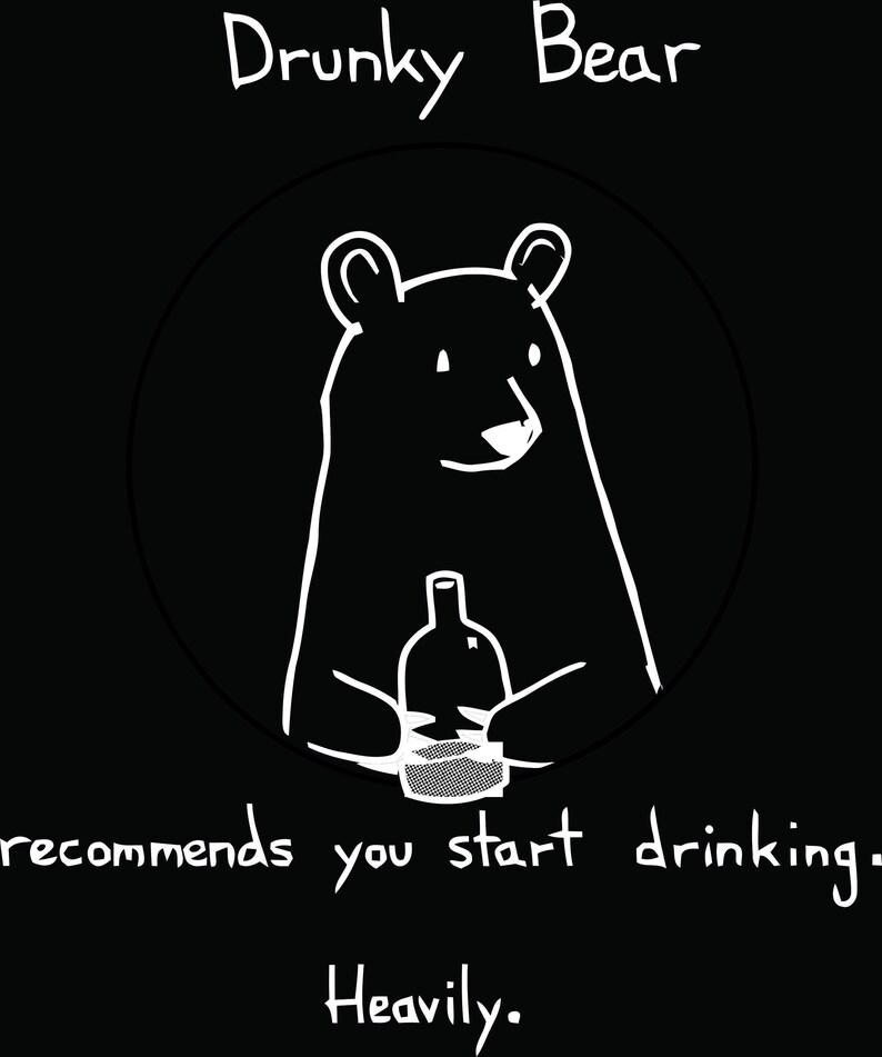 Drunky Bear Shirt - Etsy