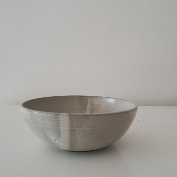 Gray Pottery Bowl - Etsy