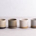 A Set of 4 Ceramic Mugs, Four Pottery Mugs, Coffee/tea Stoneware Mug ...