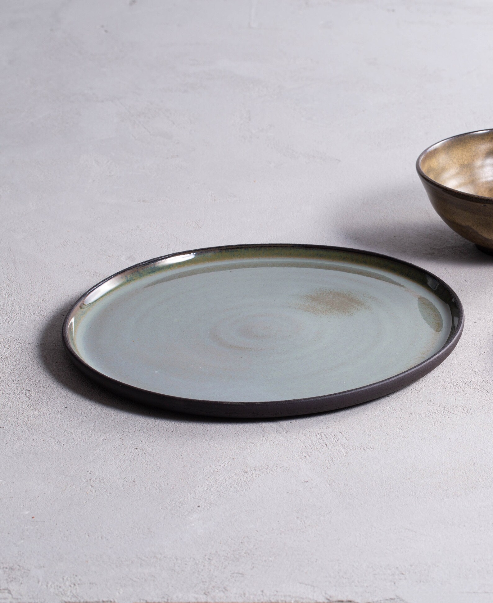 2 Colorful Ceramic Plates Pottery Handmade Plates Dinner - Etsy