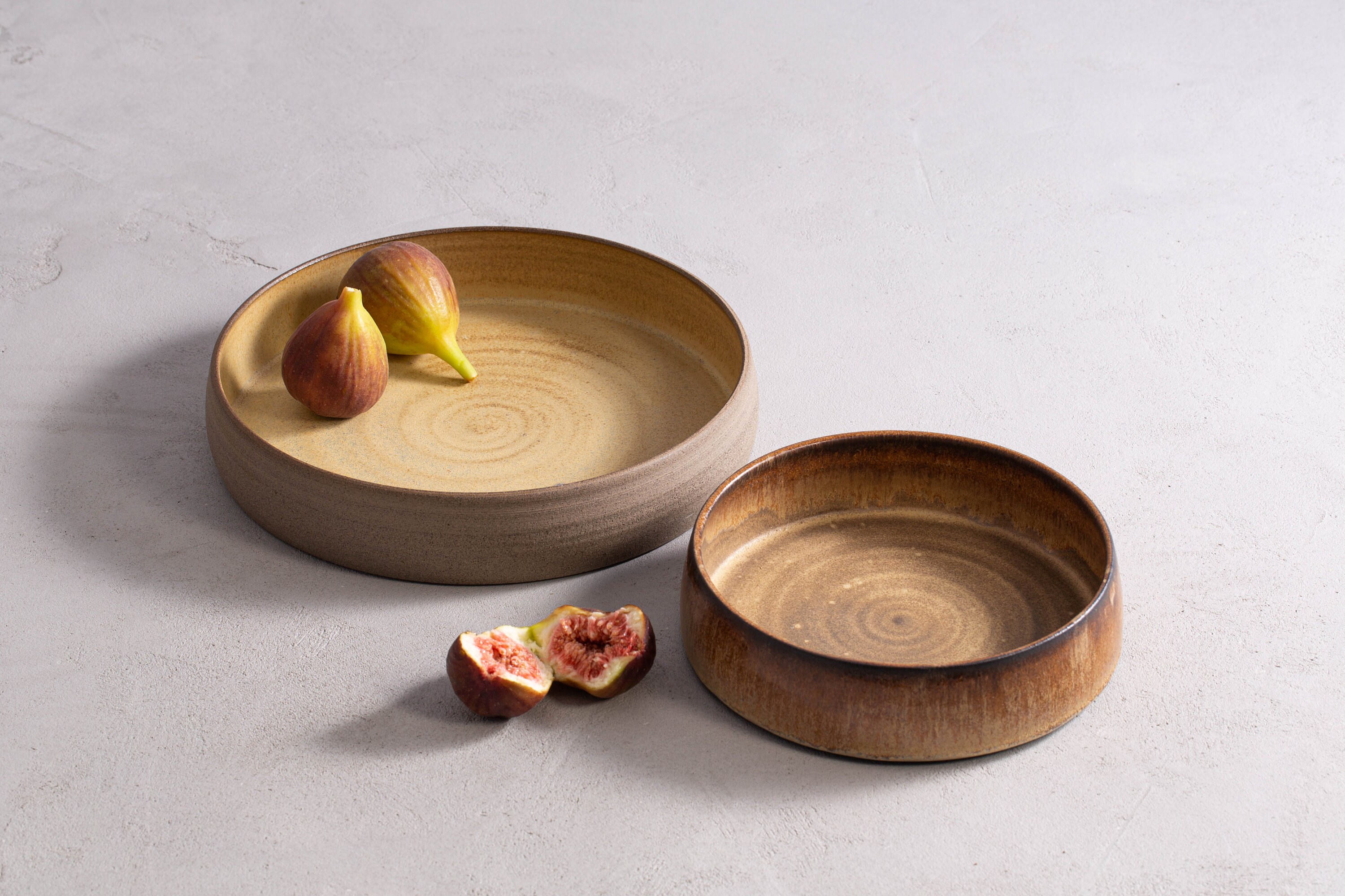 Handmade Pottery Large Serving Bowl Mustard Yellow Glazed | Etsy