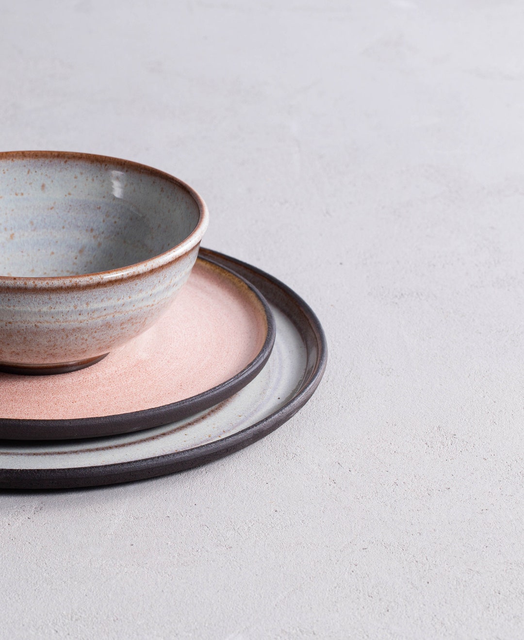 Colorful Ceramic Dinnerware Set, Set of Main Course Plates, Dinner ...