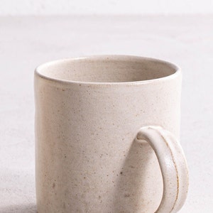 A Set of 4 Ceramic Mugs With Handles, Four Pottery Mugs, Coffee/tea ...
