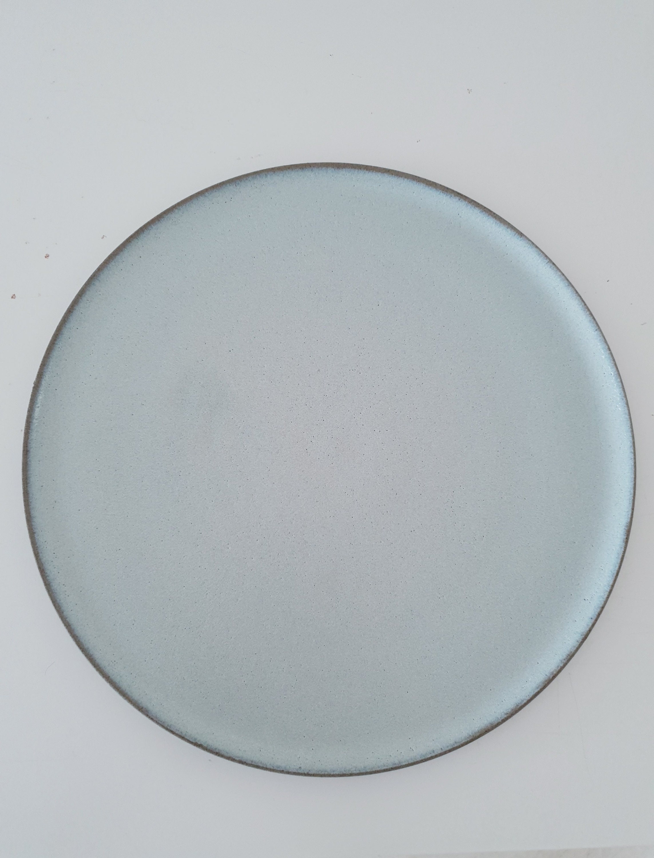 Handmade Pottery Dinner Plates Set of 2 Flat Ceramic Dinner - Etsy