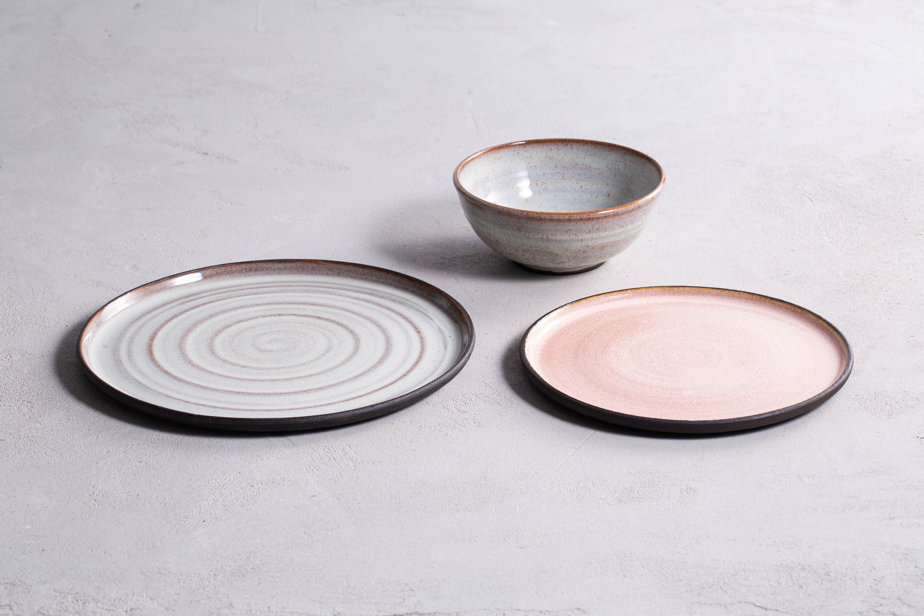 Colorful Ceramic Dinnerware Set, Set of Main Course Plates, Dinner ...