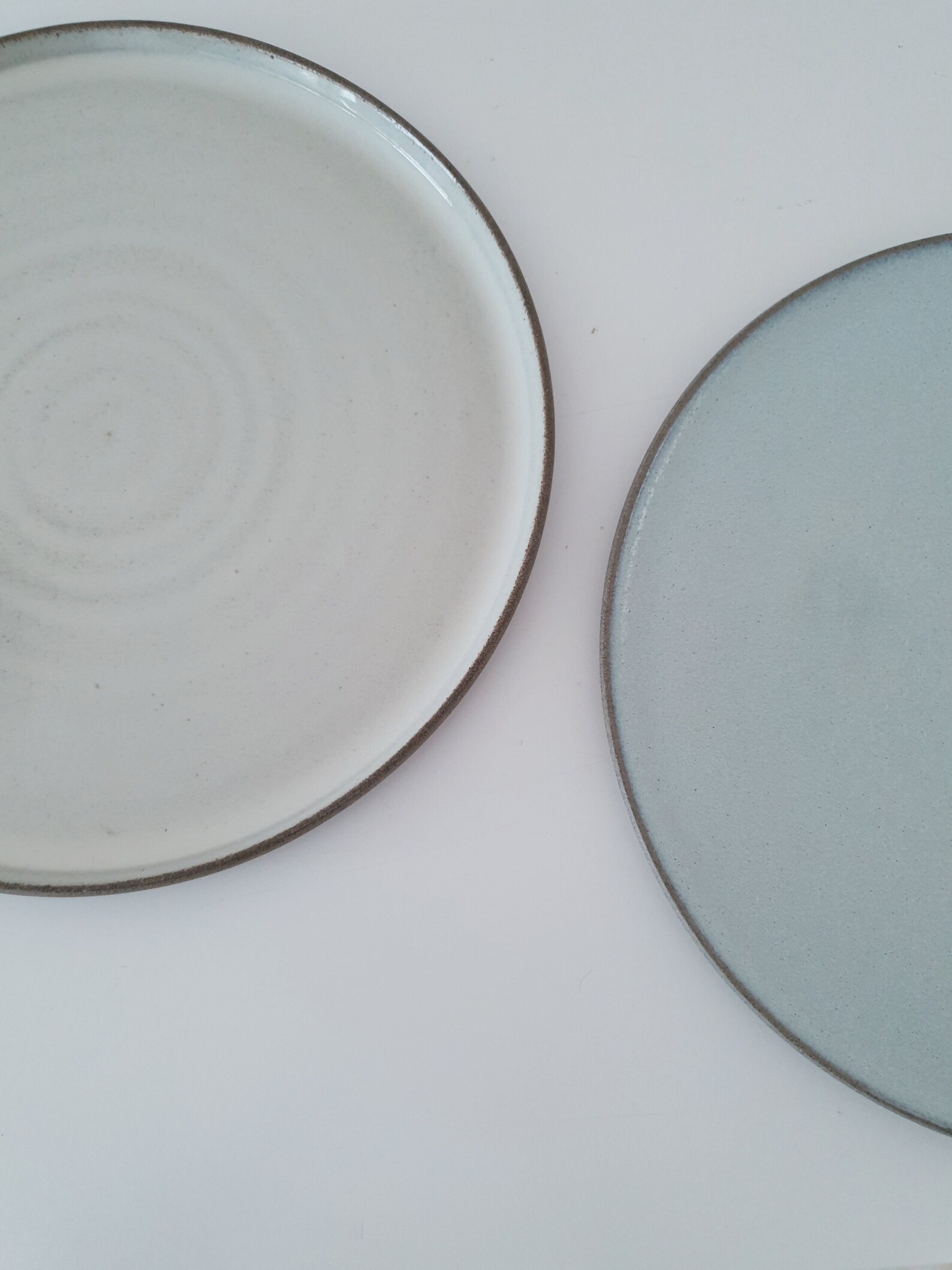 Handmade Pottery Dinner Plates Set of 2 Flat Ceramic Dinner - Etsy