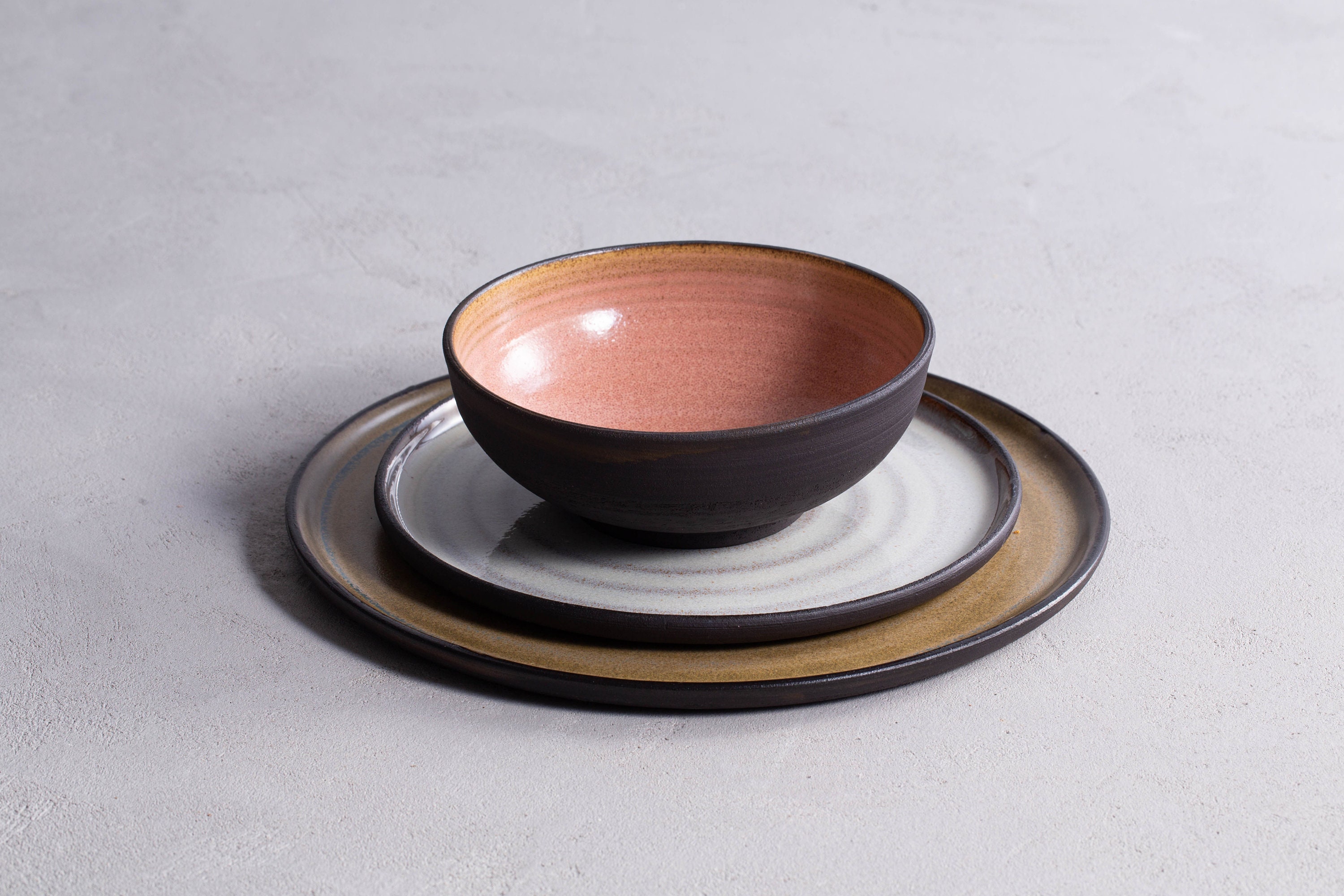 Mix and Match Ceramic Dinnerware Set Set of Main Course - Etsy