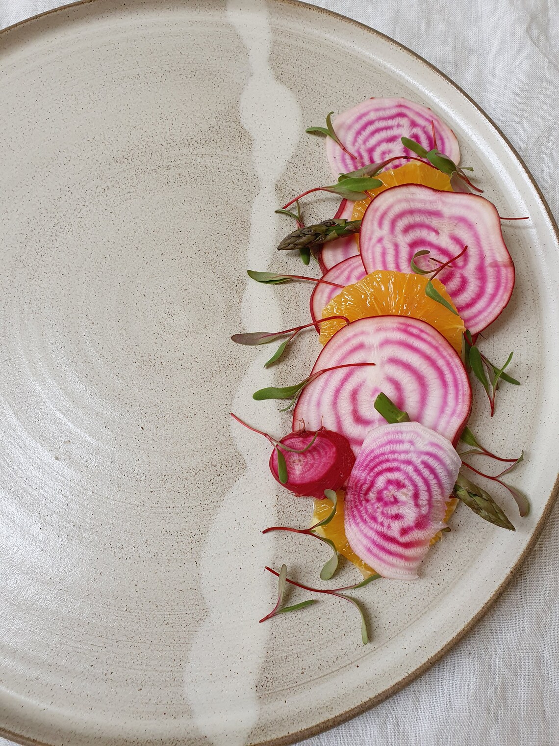 Large Handmade Cake Platter Ceramic Round Plate Rounded - Etsy