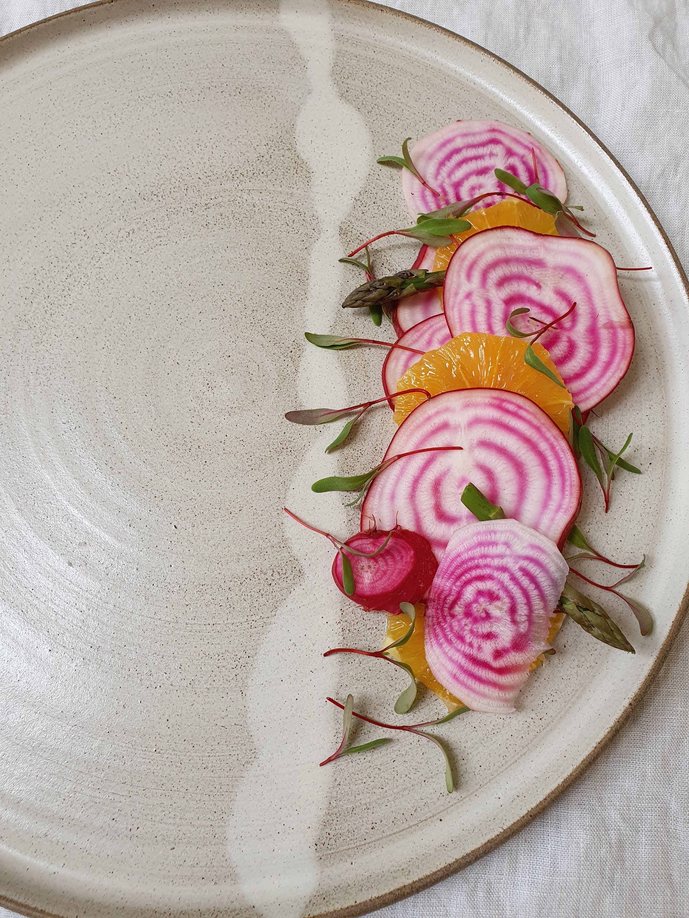 Large Handmade Cake Platter Ceramic Round Plate Rounded - Etsy