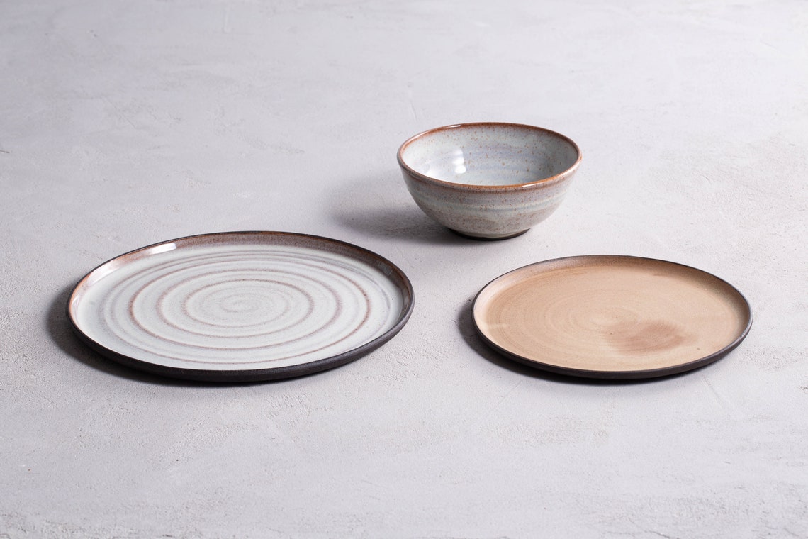 Mix and Match Ceramic Dinnerware Set Set of Main Course - Etsy