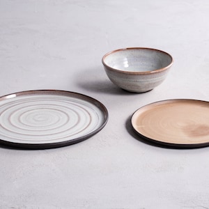 Mix and Match Ceramic Dinnerware Set, Set of Main Course Plates, Dinner ...