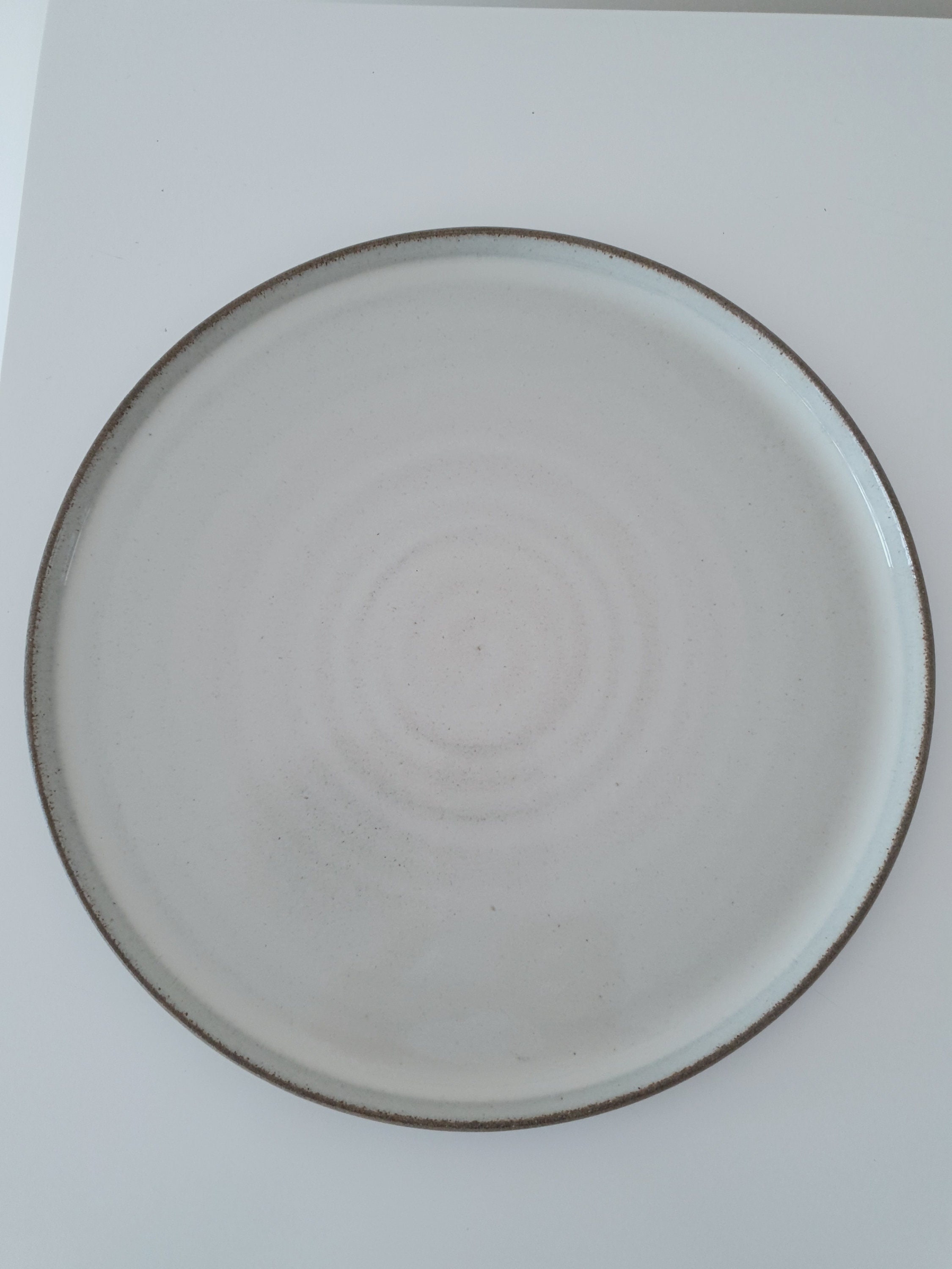 Handmade Pottery Dinner Plates Set of 2 Flat Ceramic Dinner - Etsy