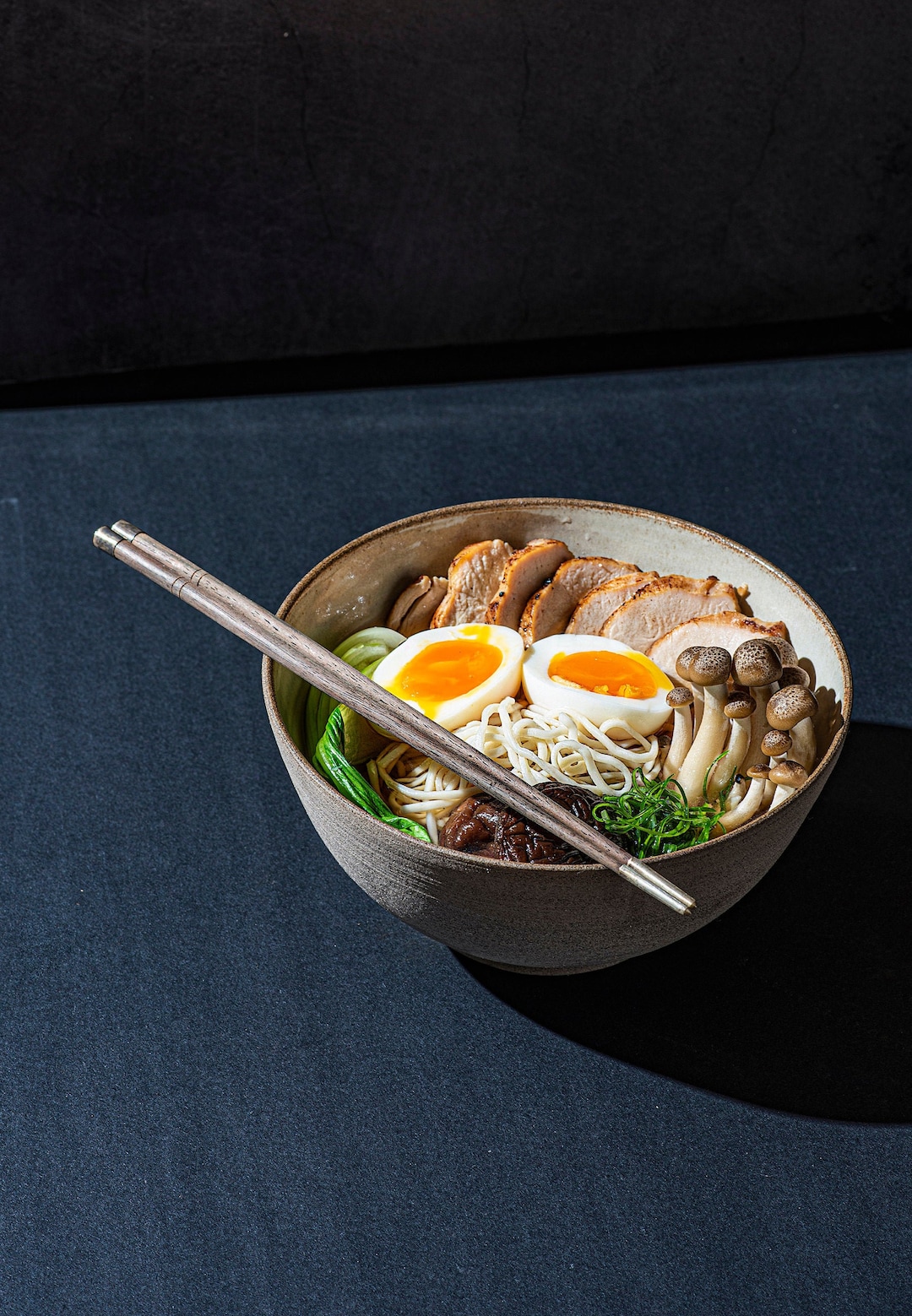 2 Large Ceramic Ramen Bowl, Dinner Deep Round Bowls Set, Noodle Soup ...