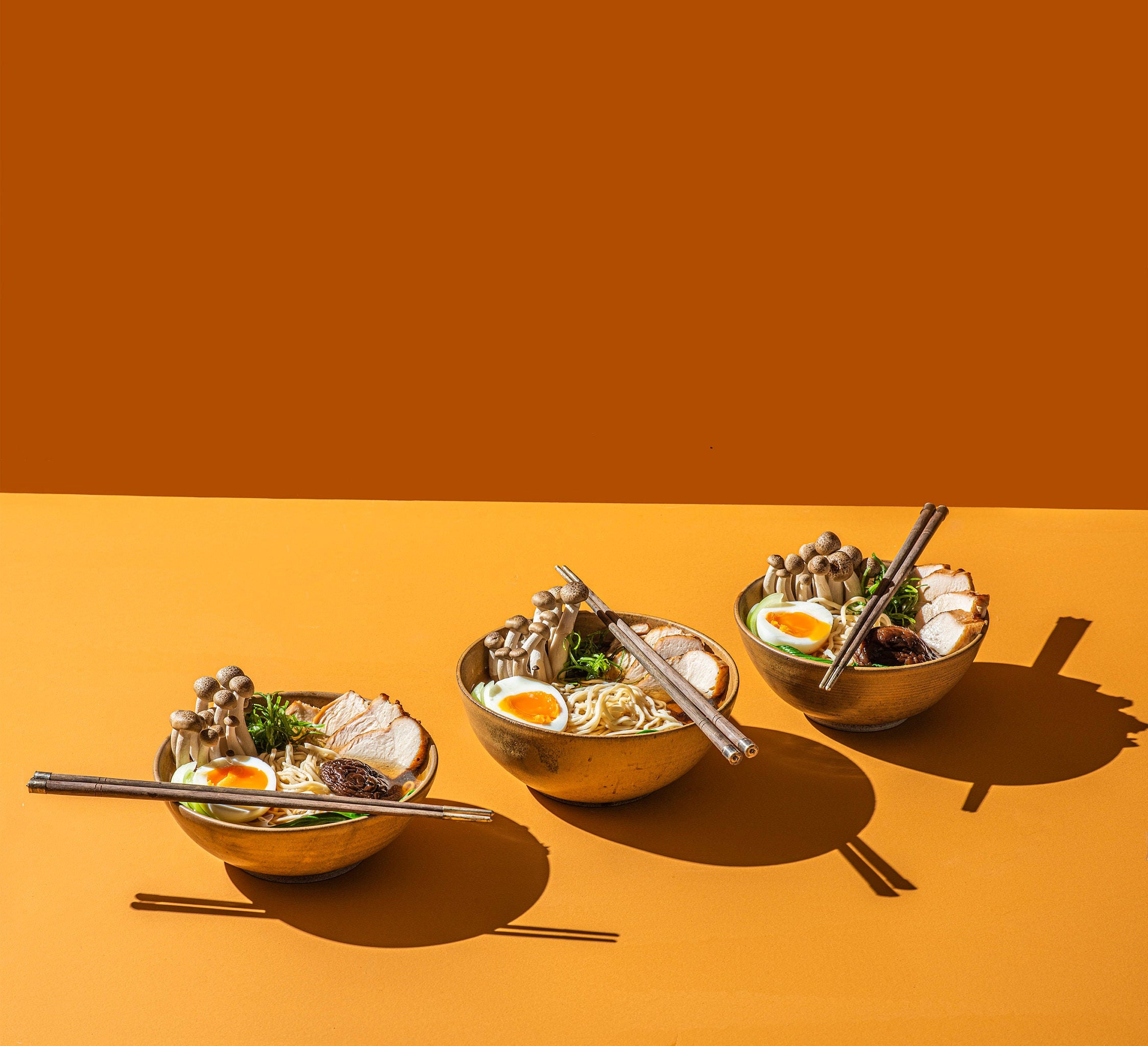 2 Large Ceramic Ramen Bowl, Dinner Deep Round Bowls Set, Noodle Soup ...