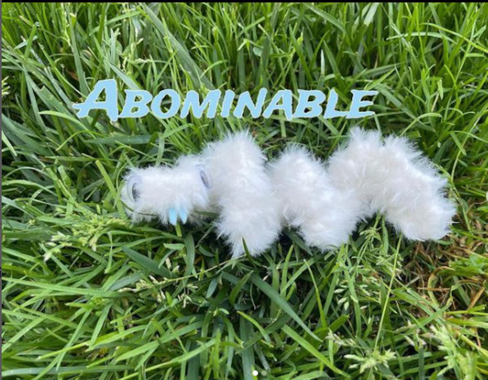 Snerm Pet "abominable" | Hand-knit Snake Worm Plush | Desk Decor Fidget ...