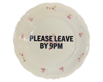 Please Leave Plate - Etsy