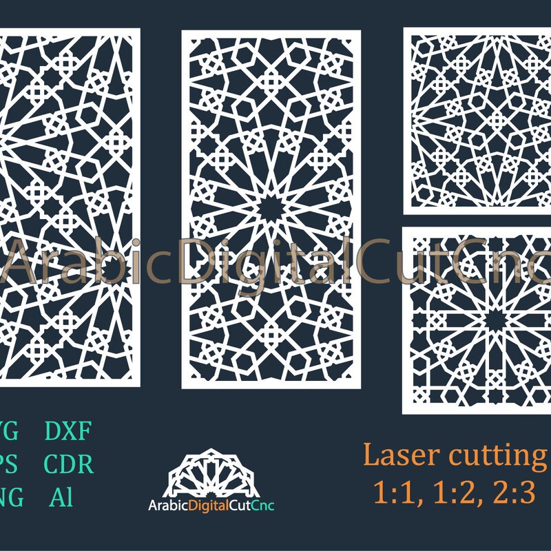 ArabicDigitalCutCnc - Etsy