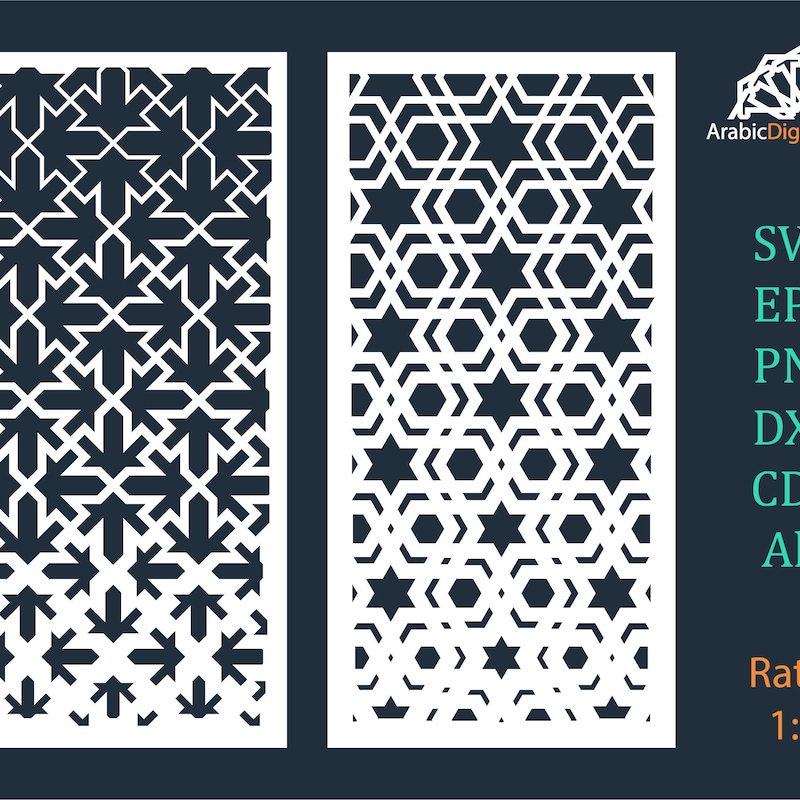 ArabicDigitalCutCnc - Etsy