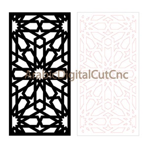 Moroccan Decorative Screen,panels. Geometric Laser Cutting Templates ...