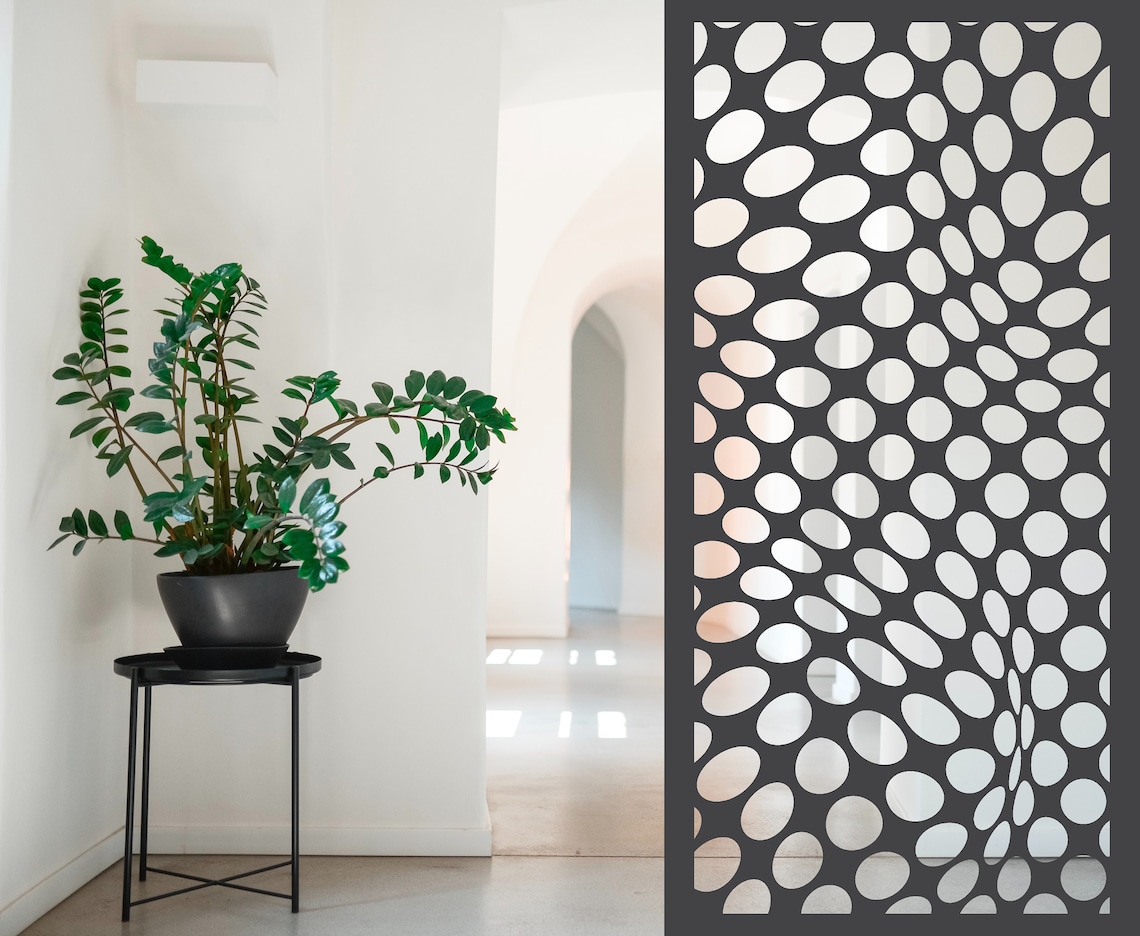 Cnc Files,decorative Screen,panels Kit. Modern Abstract Perforated ...