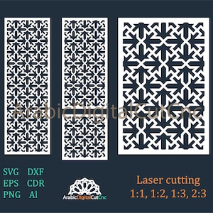 Cnc Files,decorative Jali Panels. Geometric Laser Cutting Templates ...