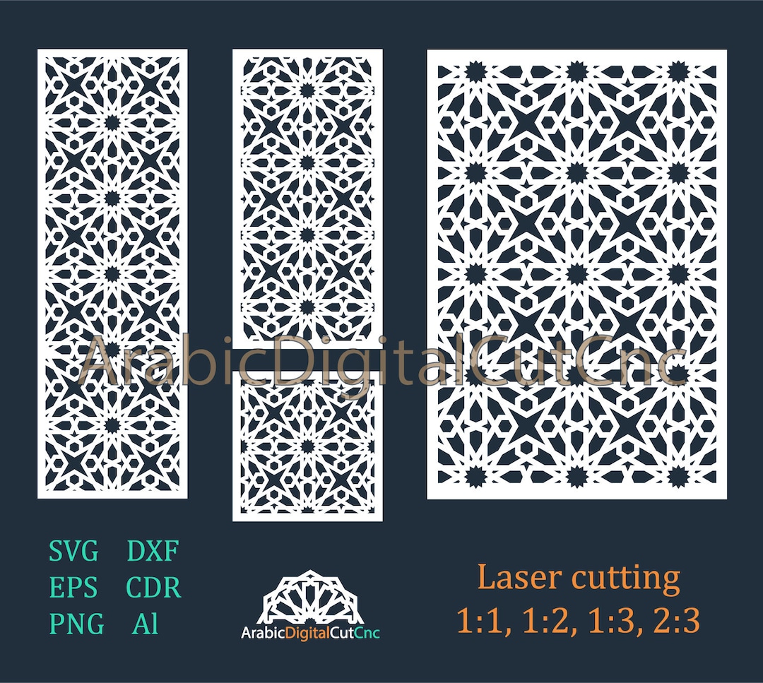 Morocco Cnc Files,decorative Panels,roomdividers.geometric Laser ...